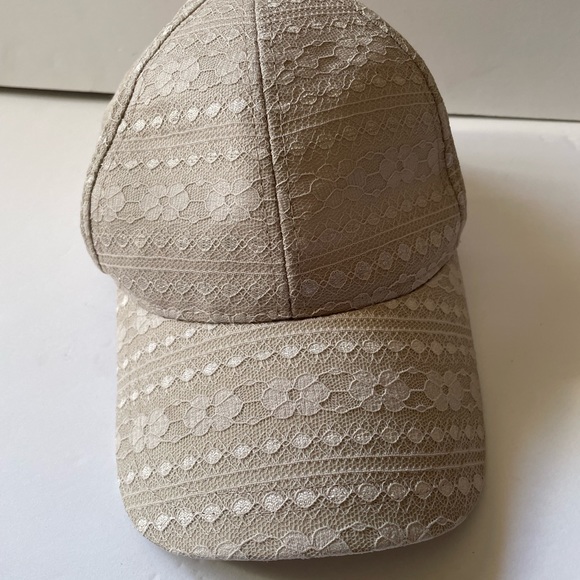Accessories | Womans Baseball Cap Tan Lace Velcro Back | Poshmark